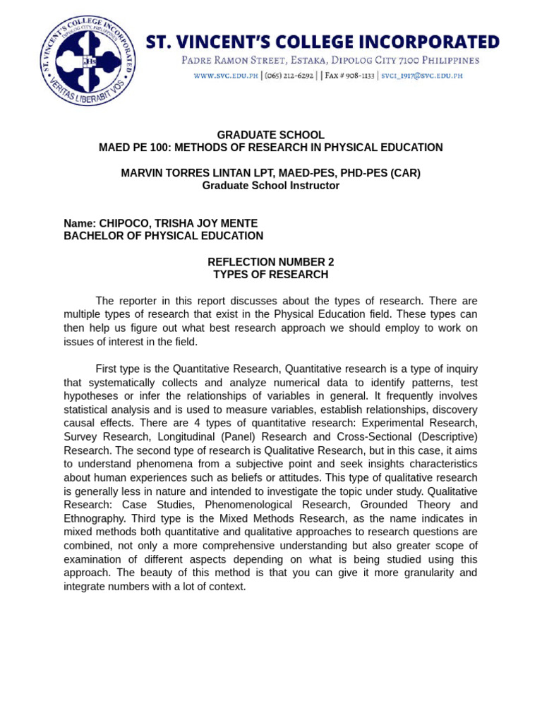 Reflection Paper #2 | PDF