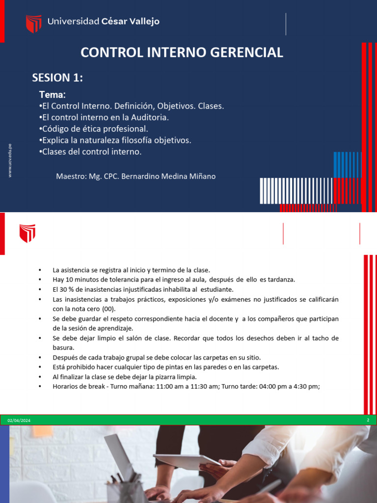 S.01 Control Interno Gerencial-2024-1 | PDF