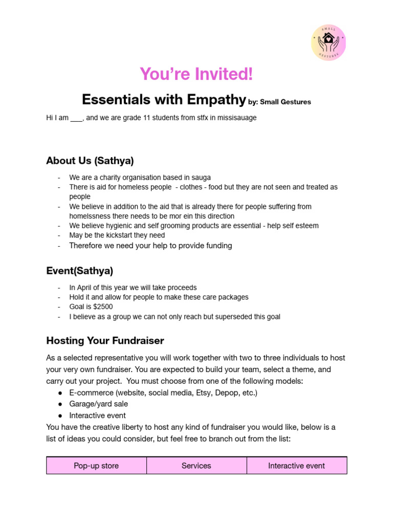 Meeting Script Essentials With Empathy Fundraising Project | PDF