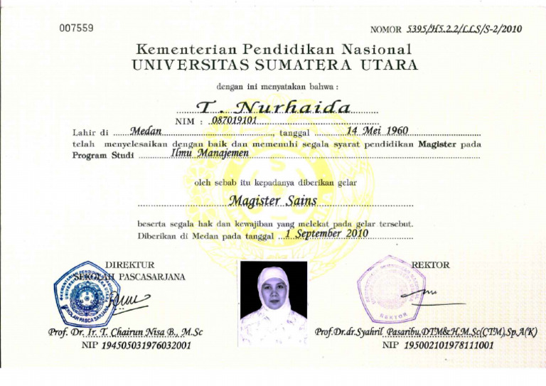 4.3 Pendidikan S2-IJAZAH | PDF