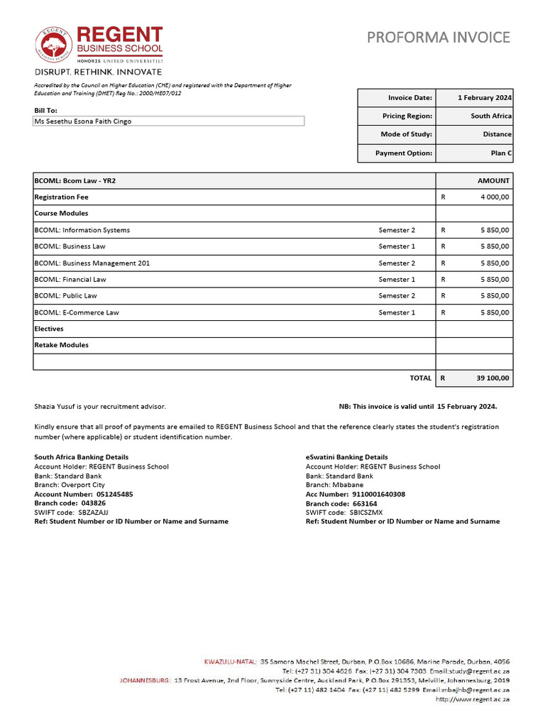 2nd year performa invoice | PDF