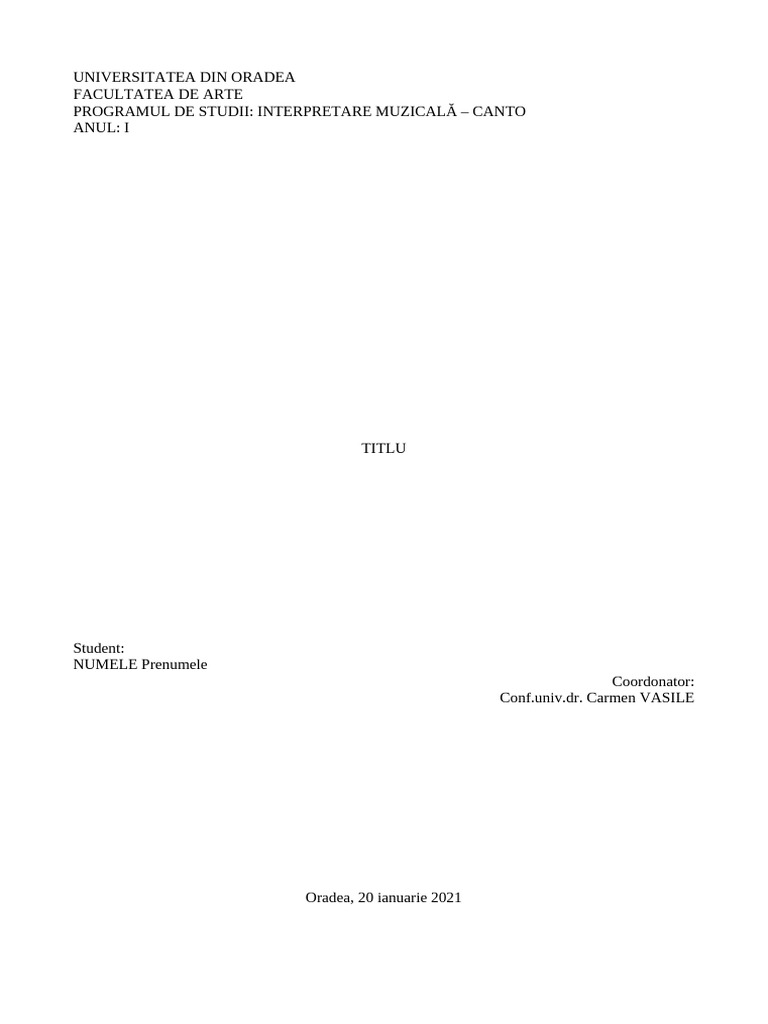 Referat - Prima Pagina | PDF