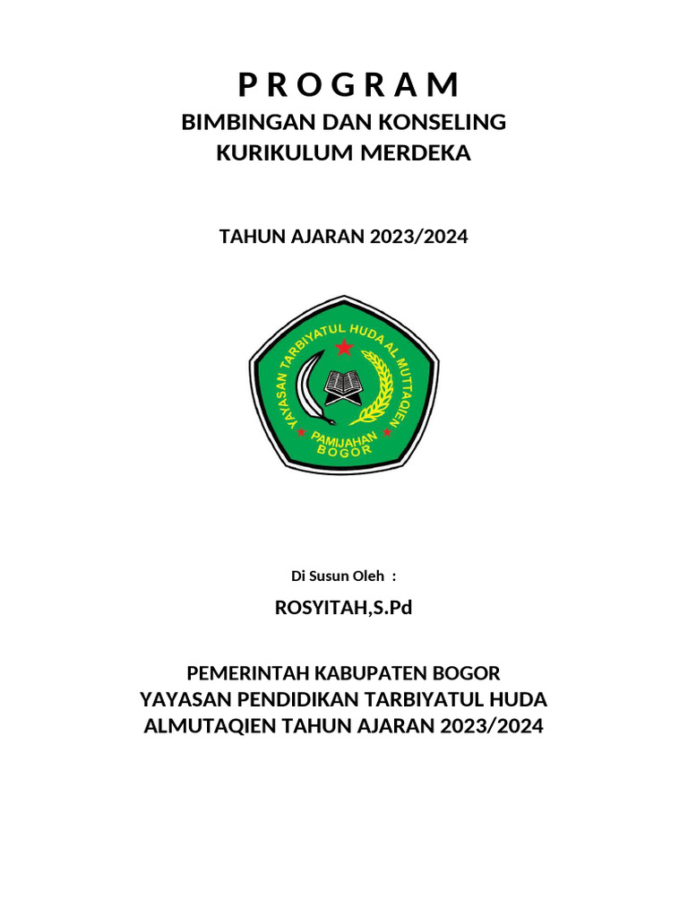 Program BK Tarhud | PDF