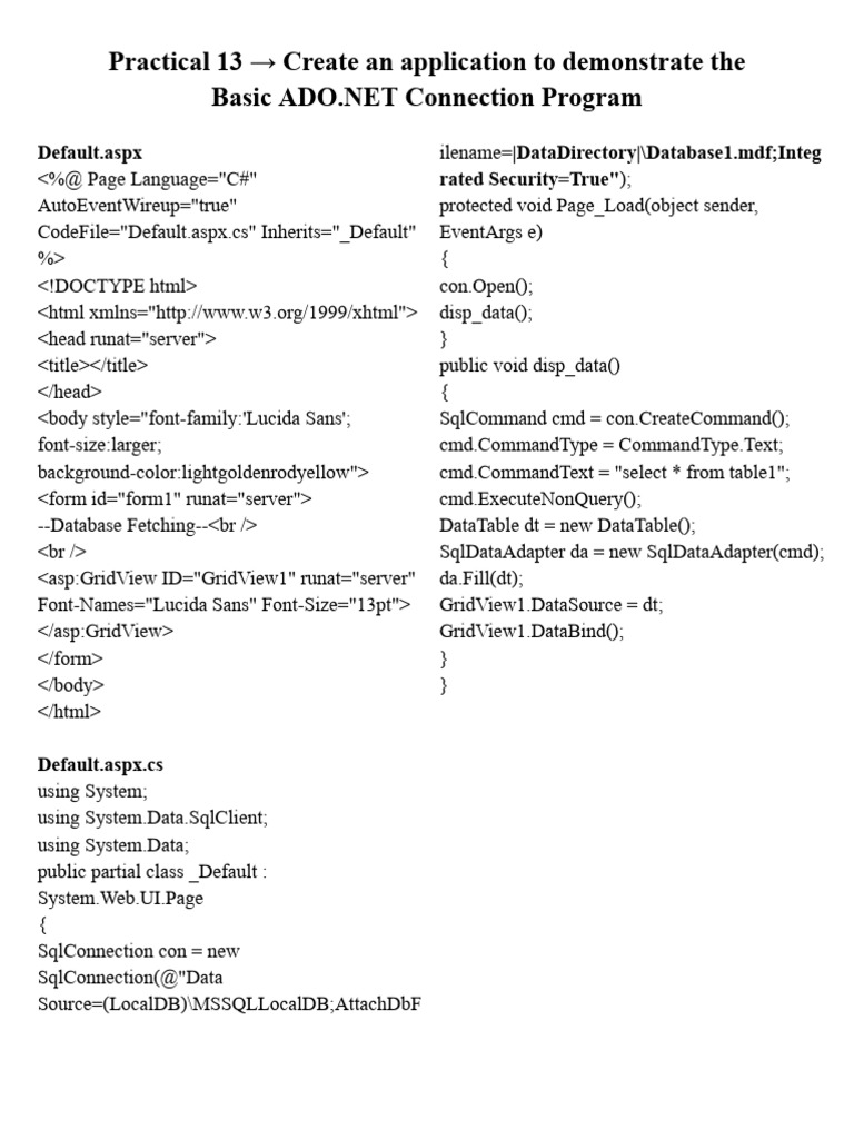 Awp13 Code Merged | PDF