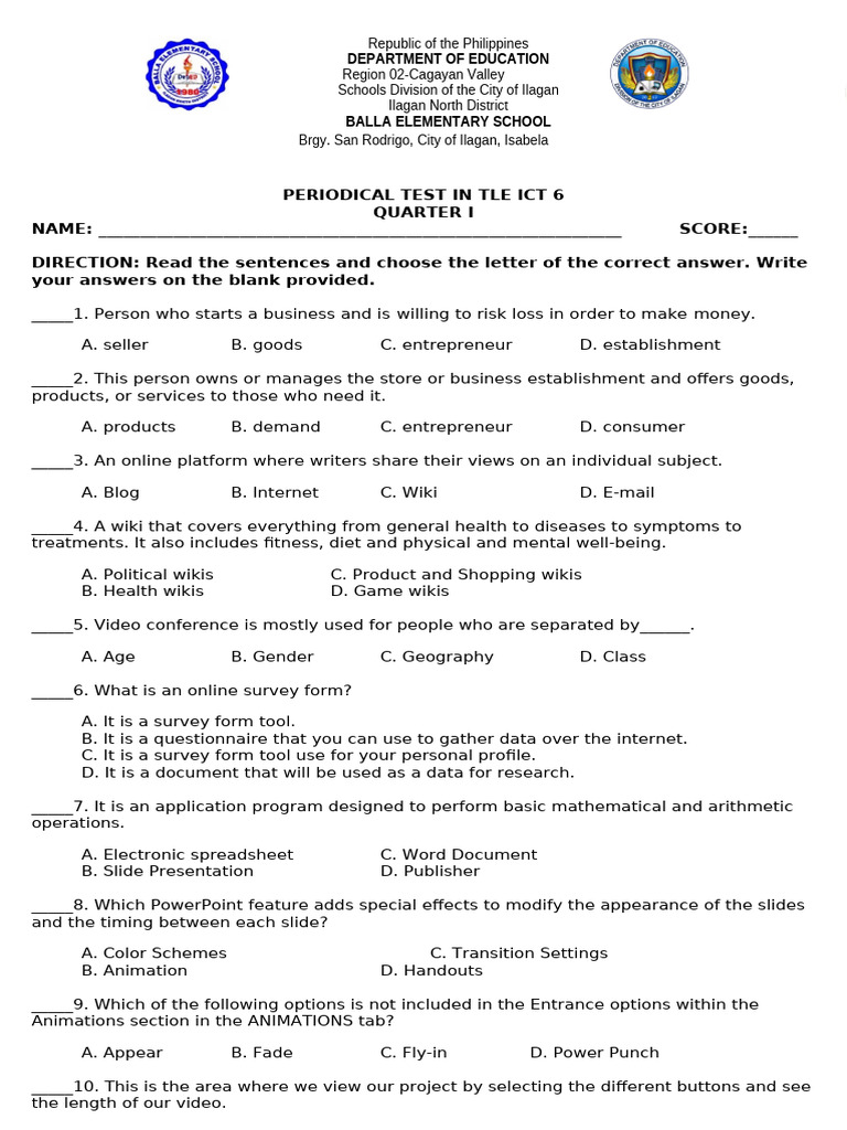 Tle Ict 6 | PDF