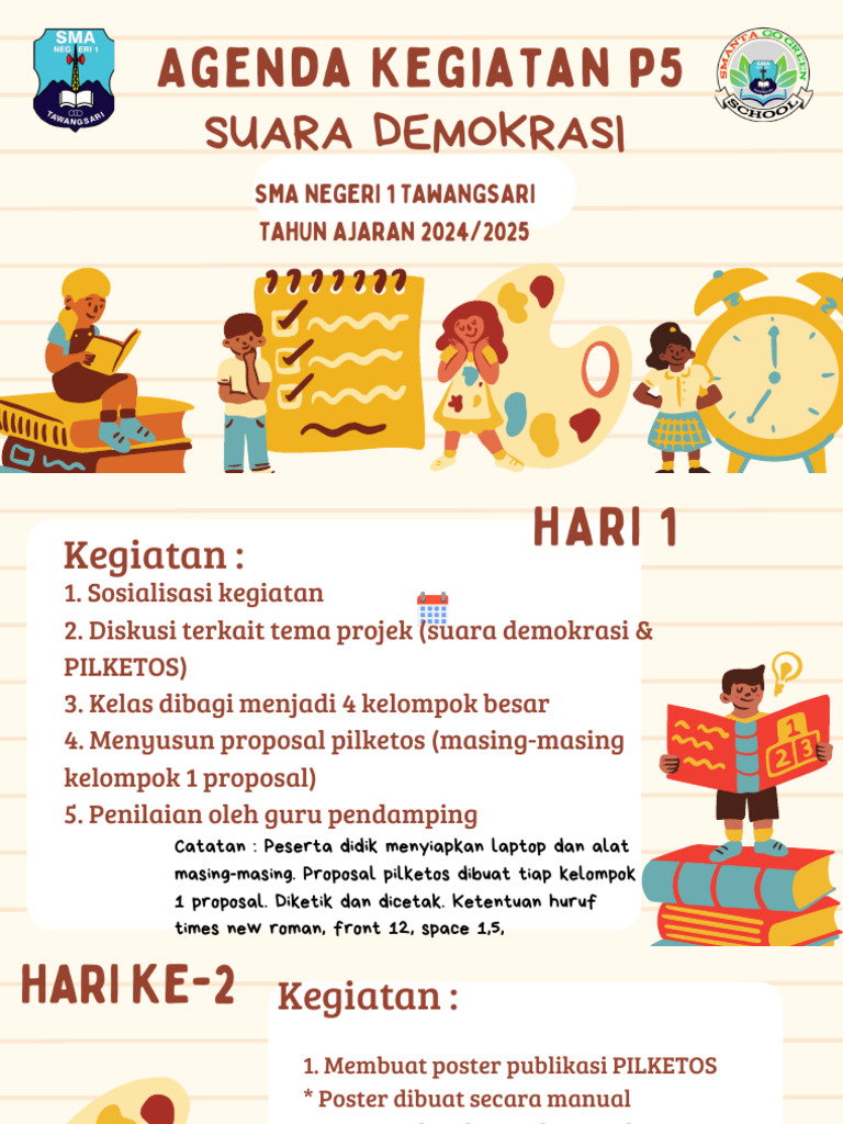 Agenda Kegiatan P5 Suara Demokrasi TA 20242025 - 20240911 - 095315 - 0000 | PDF