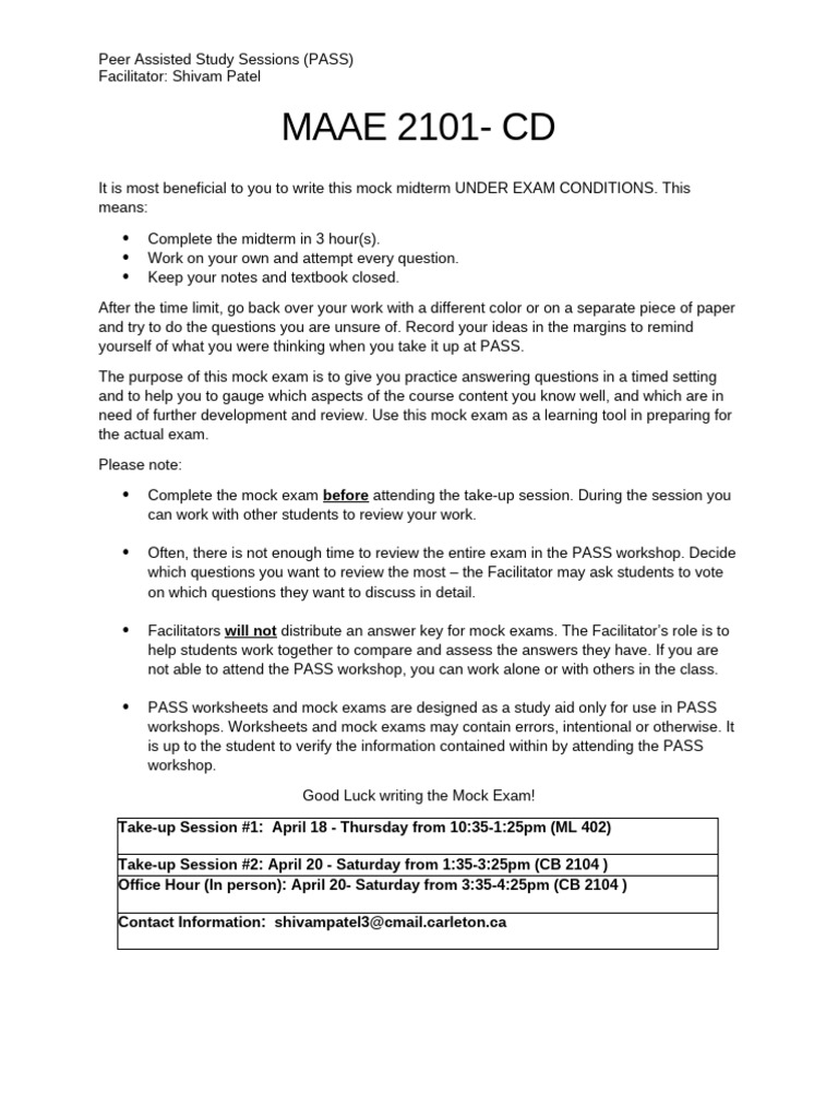 Mock Final Exam2 | PDF