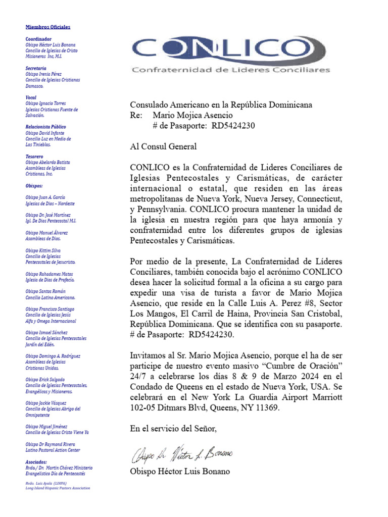 Carta Mario Mojica Asencio | PDF