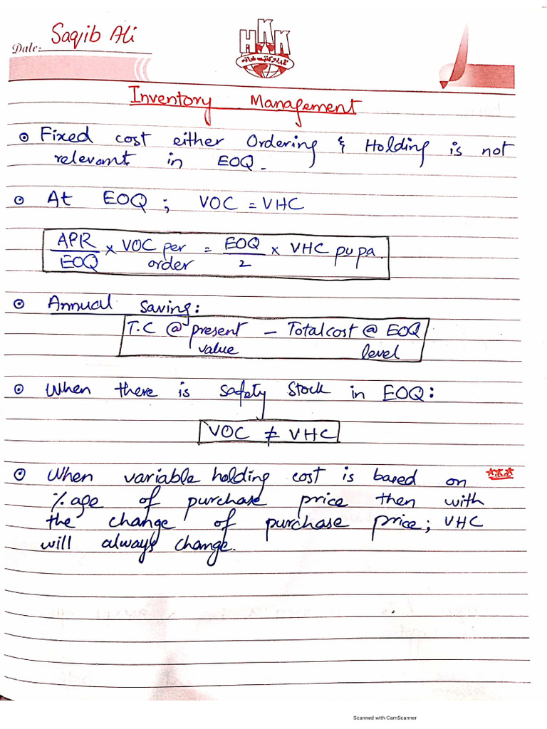 CMA Chapters Wise All Concepts? | PDF