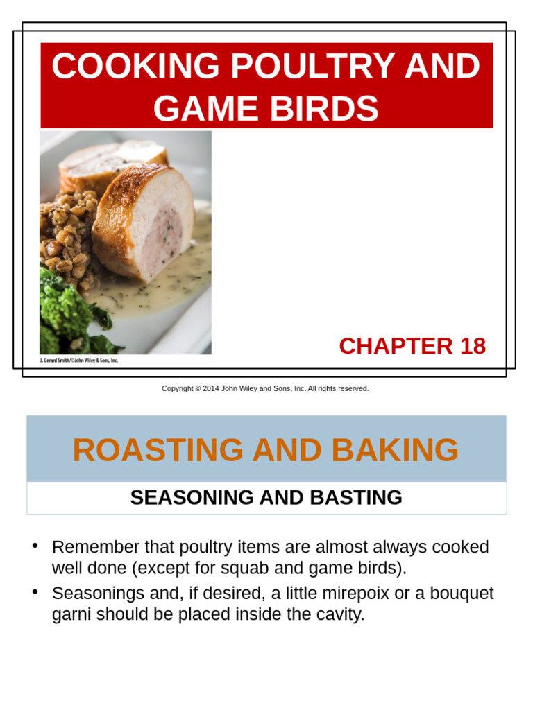 Cooking Poultry and Game Birds | PDF