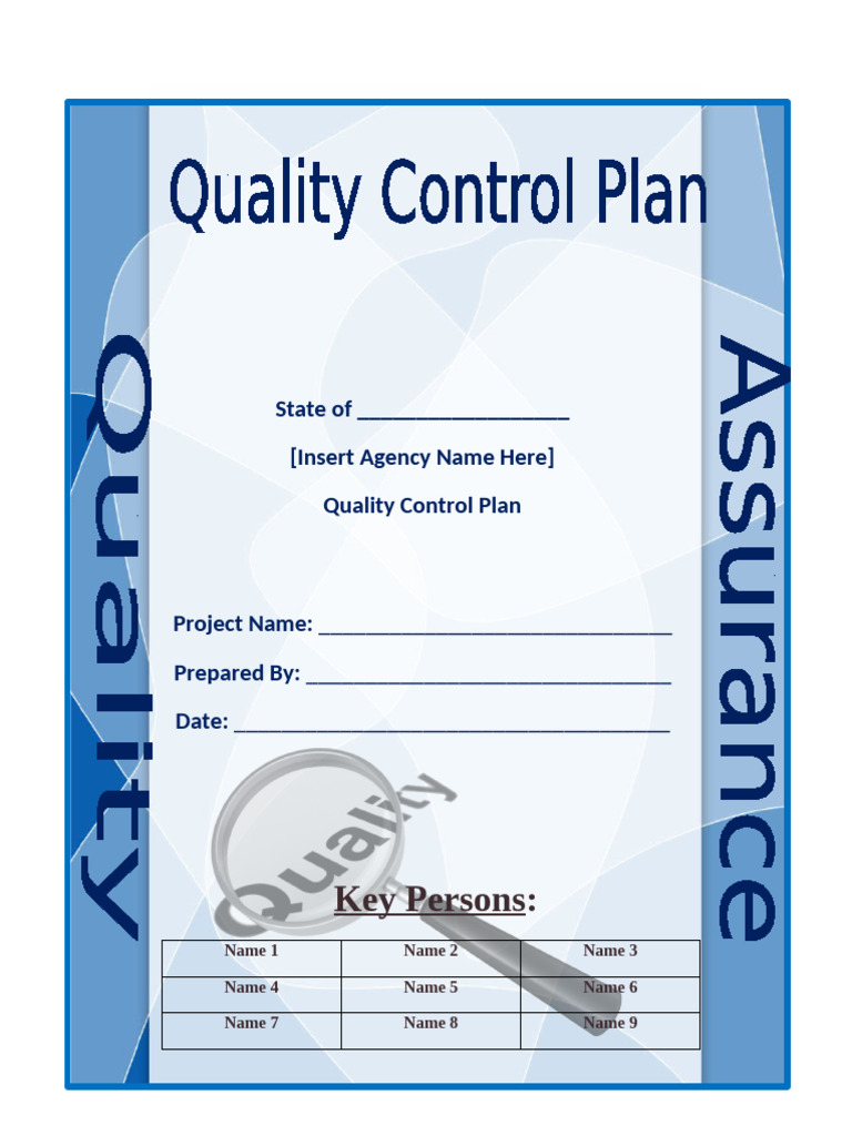 Quality-Control-Plan-Template | PDF