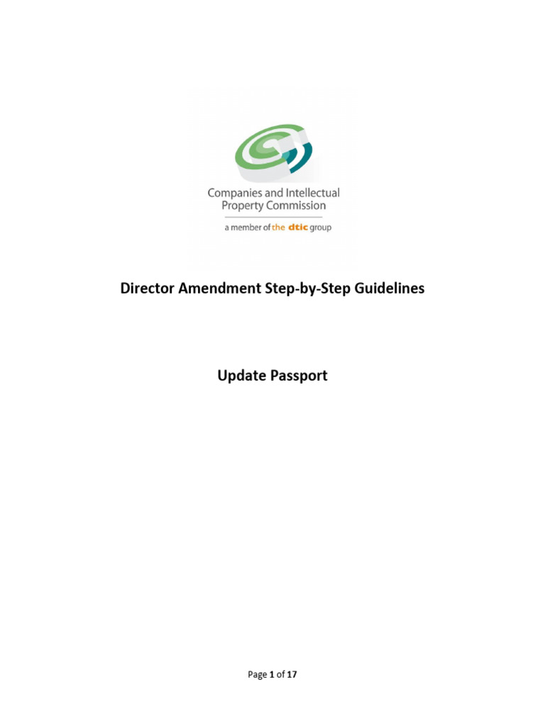 Directors Amendment Step by Step Automated Update Passport | PDF ...