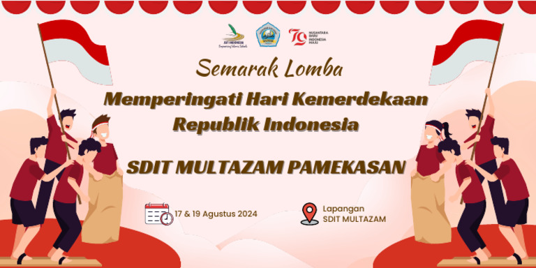 Merah Putih Ilustratif Banner Semarak Lomba Memperingati HUT RI ...