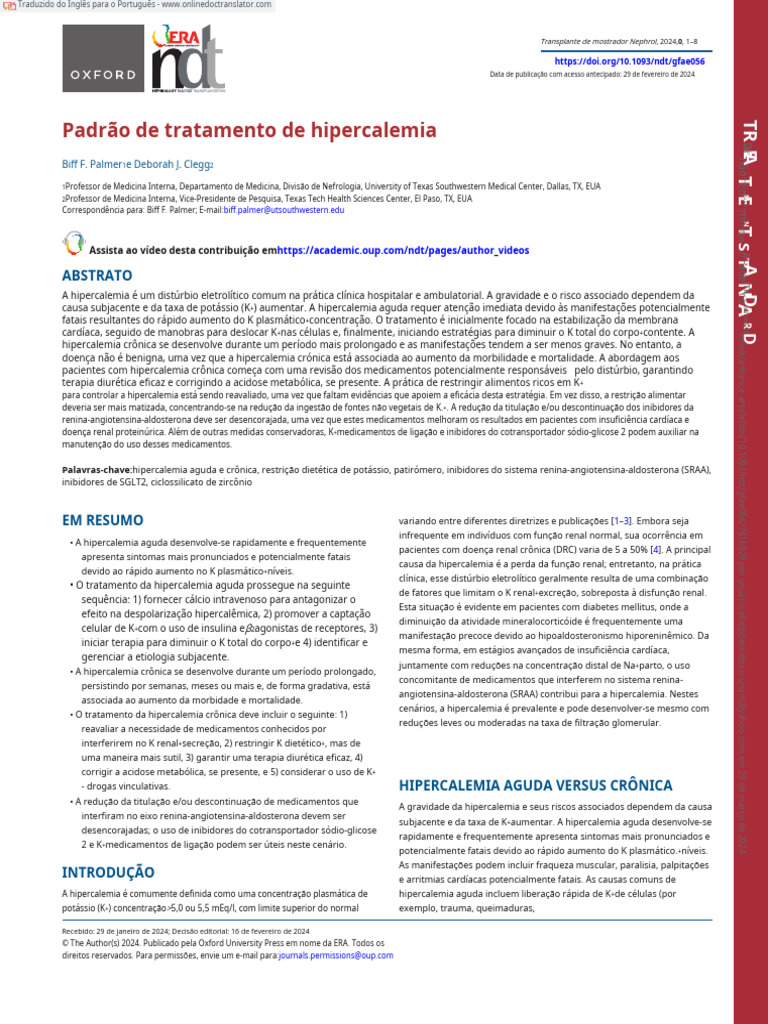 Hipercalemia 1 | PDF