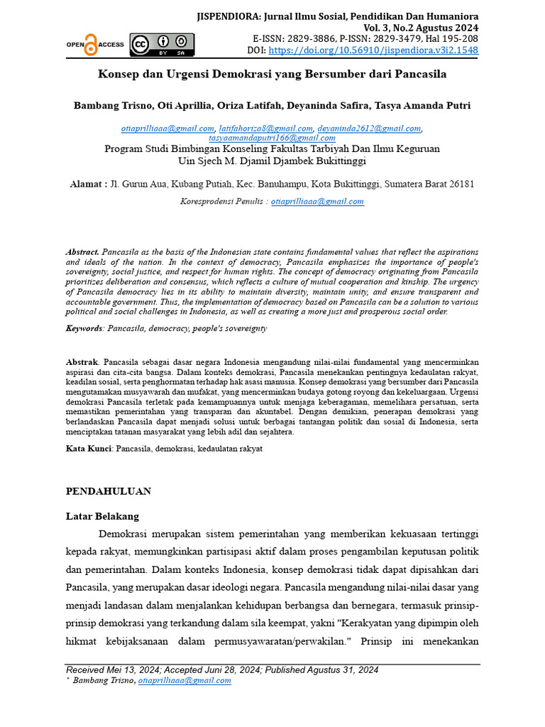 JISPENDIORA VOL 3 NO 2 AGUSTUS 2024 Hal 195-208 | PDF