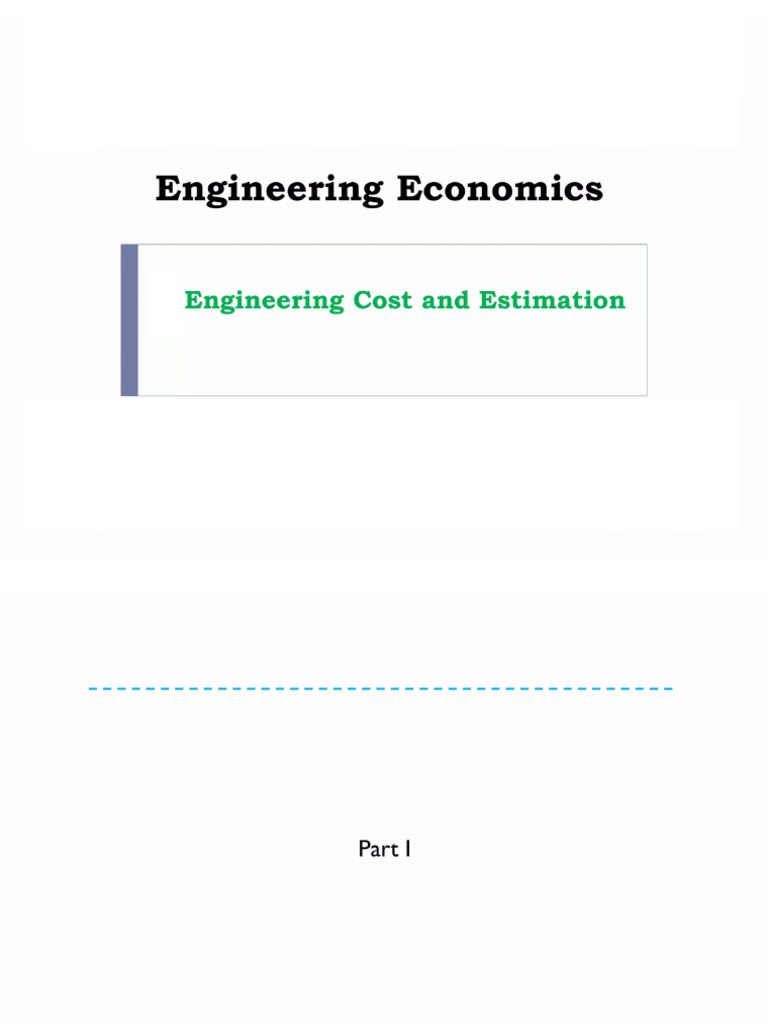Chapter-3-Engineering-Cost-and-Estimation | PDF