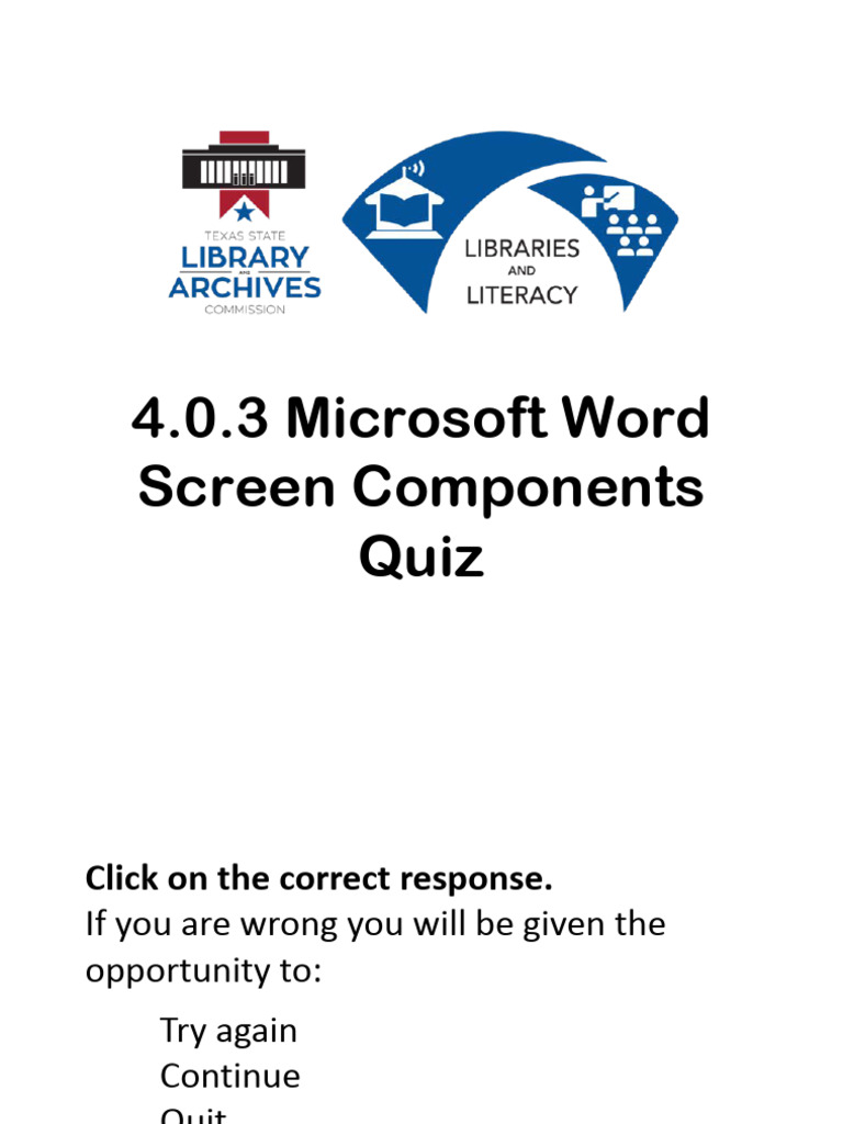 4-0-3 Screen Components Quiz | PDF