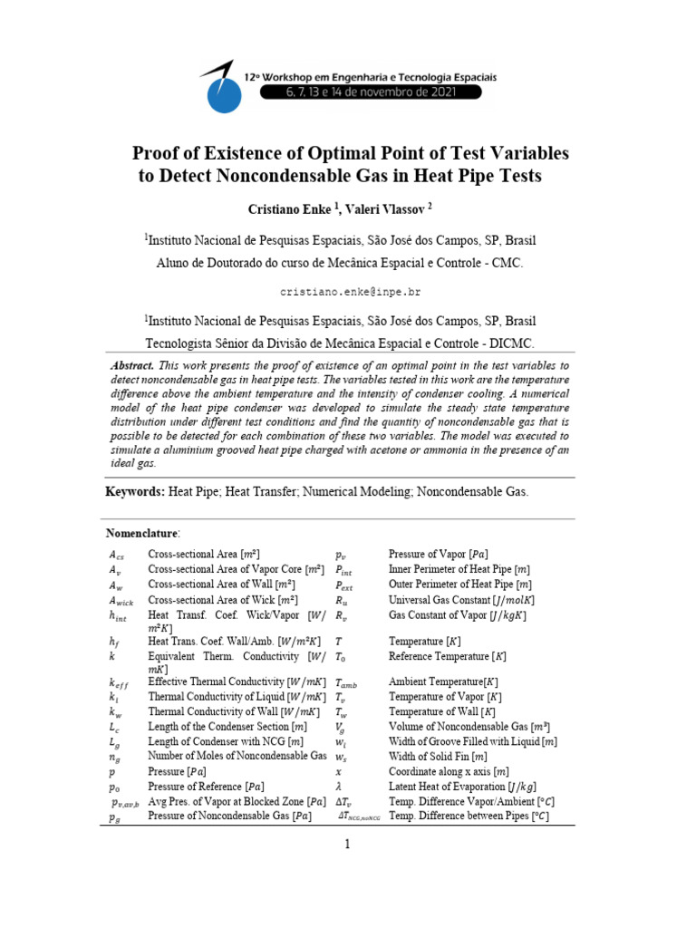 Proof of Existence of Optimal Point of Test Variables to Detect ...