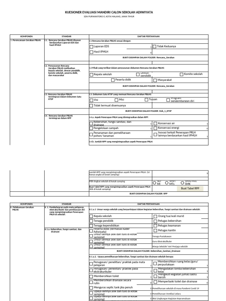 Kuisoner_Sekolah_v11 | PDF