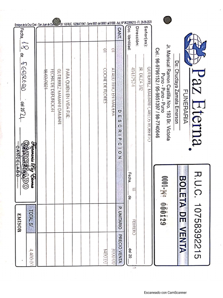 Boleta de Venta | PDF