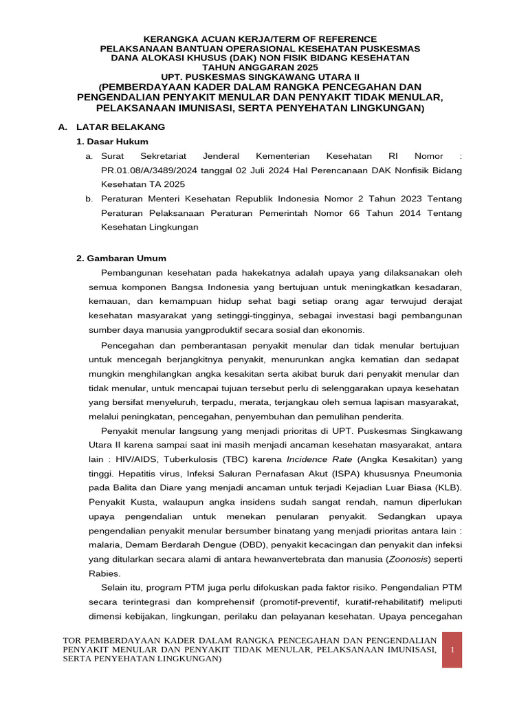 2.6 P2P - Pemberdayaan Kader Dalam Rangka Pencegahan Dan Pengendalian ...