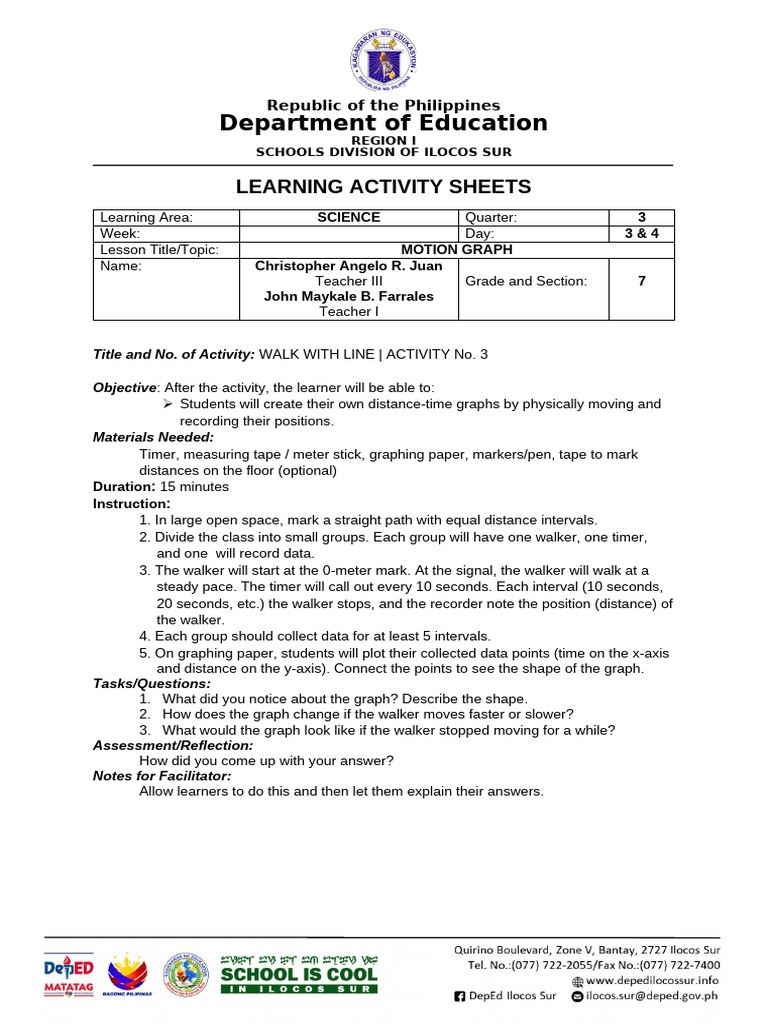 Activity Sheets LC7 | PDF