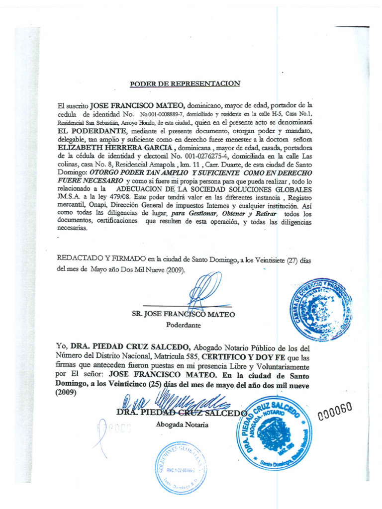 Poder de Representacion | PDF