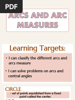 Central Angles and Arc Measures Worksheet | PDF | Angle | Geometry