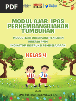 Modul Ajar Berdiferensiasi Dan Terintegrasi PSE Mapel IPAS Kelas 4 Jenis-Jenis Bunga | PDF