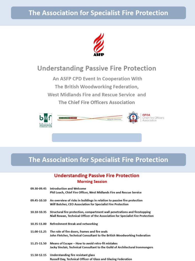 Understanding Passive Fire Protection The Association For Specialist ...