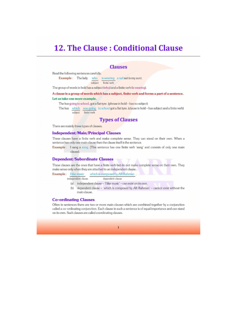 Clauses | PDF
