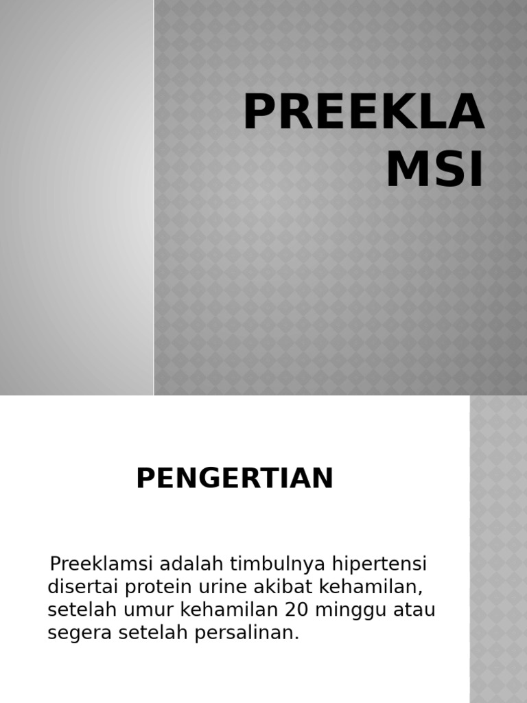 PREEKLAMSI | PDF