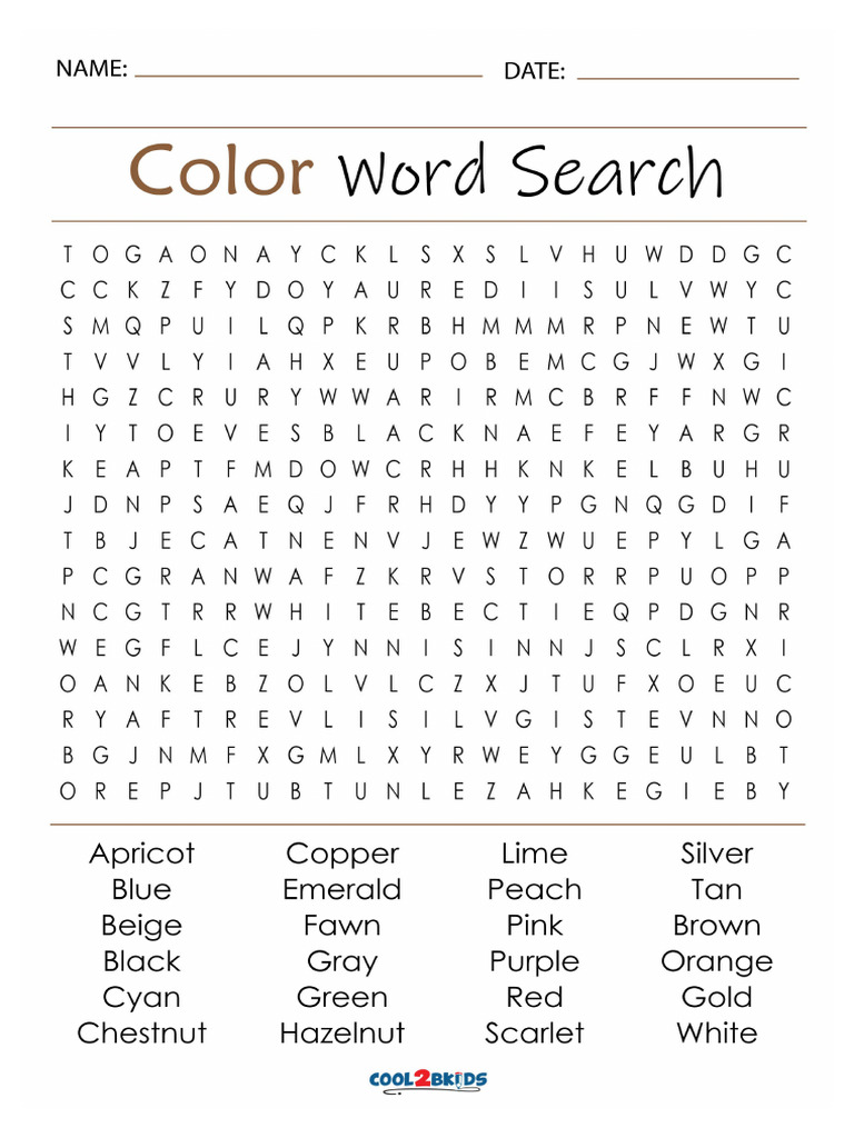 Color-Word-Search | PDF