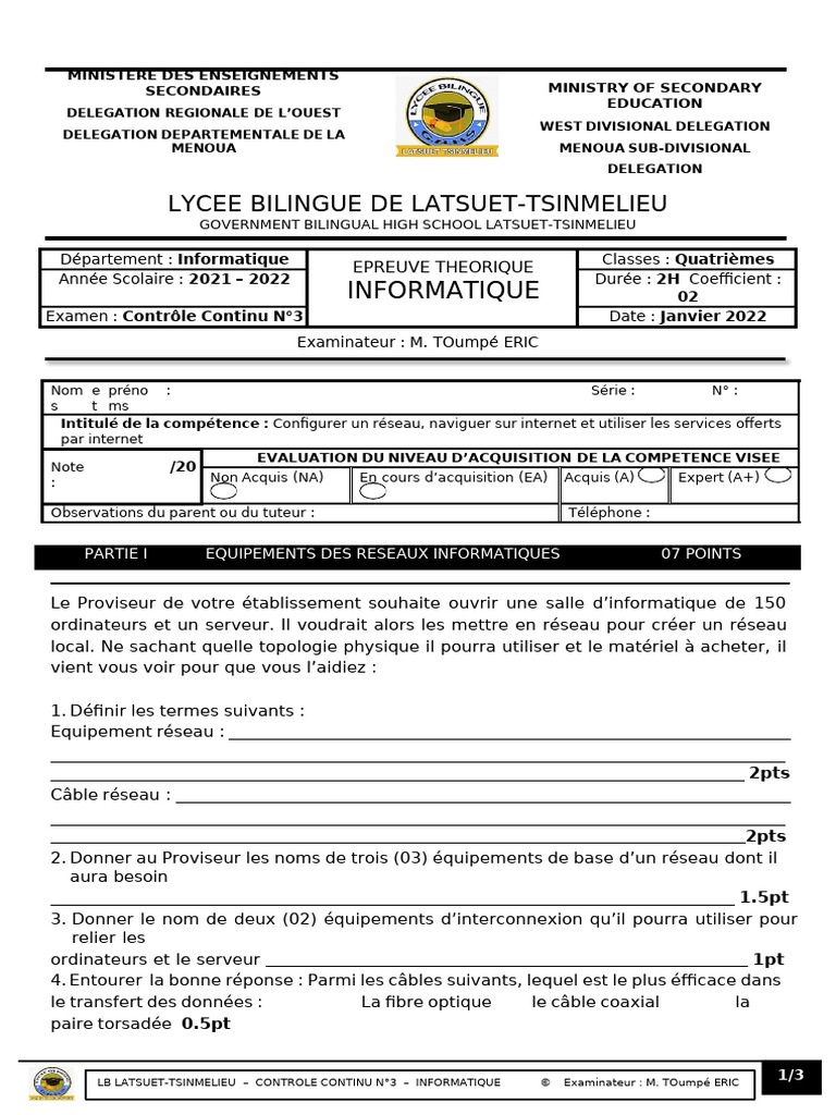 LBL CC3 INFO 4e | PDF