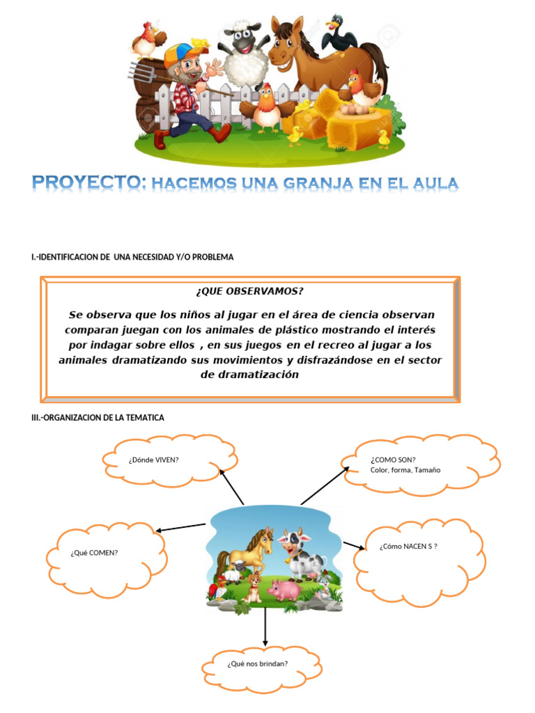 PROYECTO Granja 5 Años | PDF