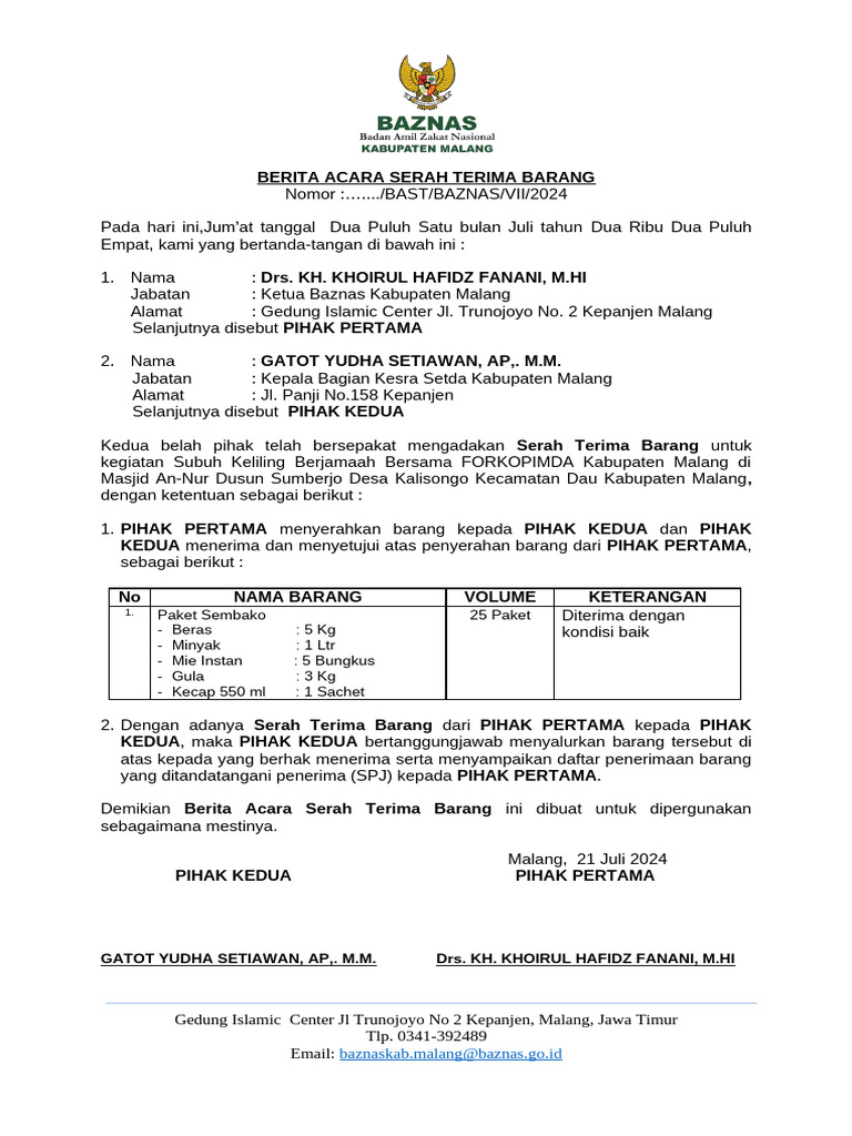 Bast 2024 Baznas | PDF