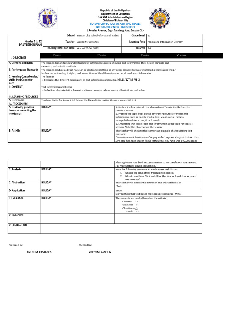 DLP MIL (Aug.27 31) | PDF