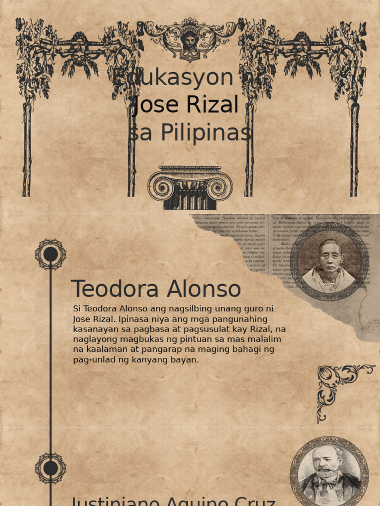 Phili 1100 - Edukasyon Ni Jose Rizal sa Pilipinas | PDF