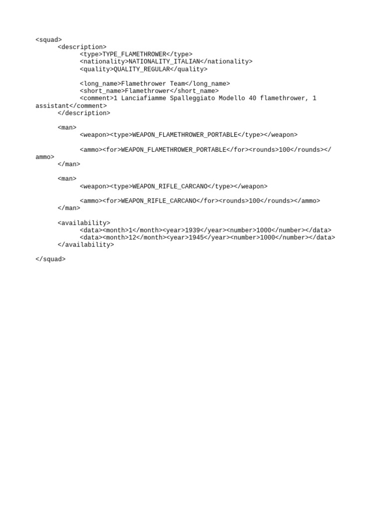 Italian Flamethrower | PDF