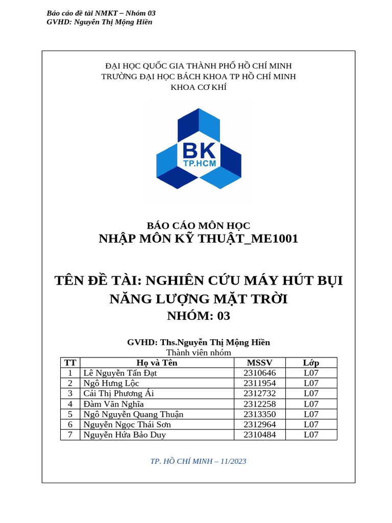 Thuyết minh NMKT L07 Nhóm3 | PDF