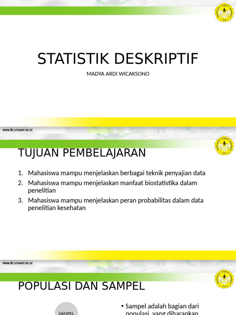 Statistik Deskriptif | PDF
