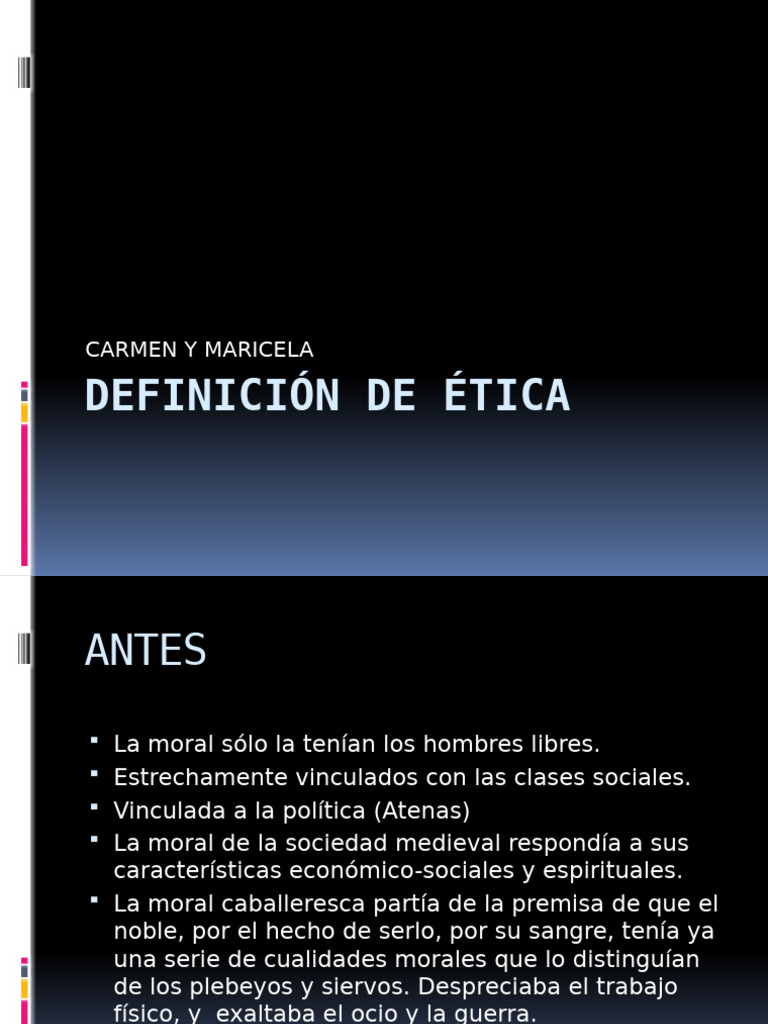 DEFINICIÓN Ética | PDF