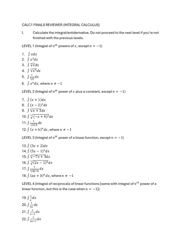 Calc1 Finals Reviewer | PDF