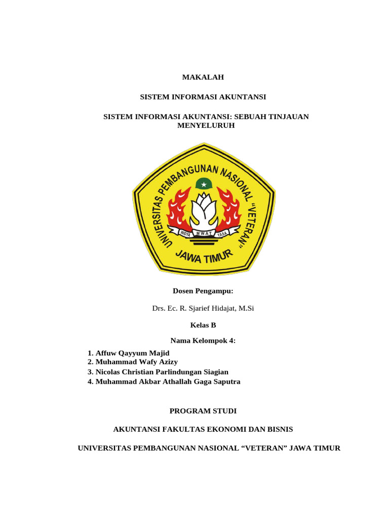 RMK Sia Bab 1 | PDF