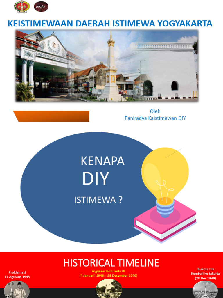 PANIRADYA-Keistimewaan DIY Sejarah Dan Pelaksanaan | PDF