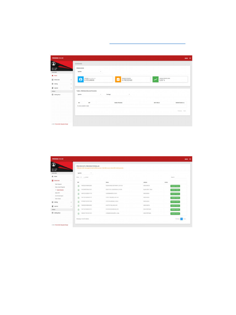 Panduan Rekap Presensi | PDF