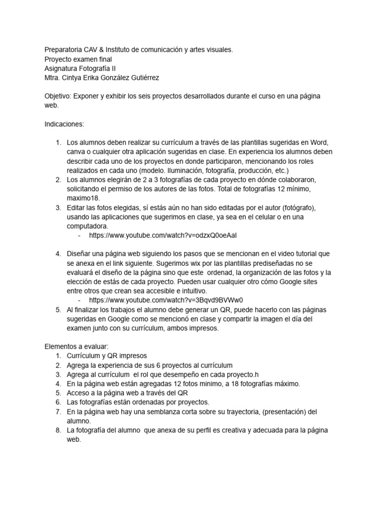 Proyecto Examen Final | PDF