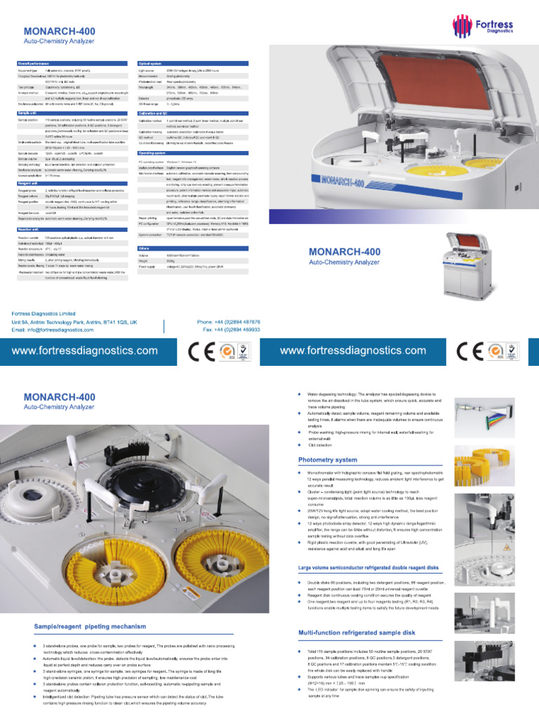 Technical Datasheet - Monarch-400 | PDF