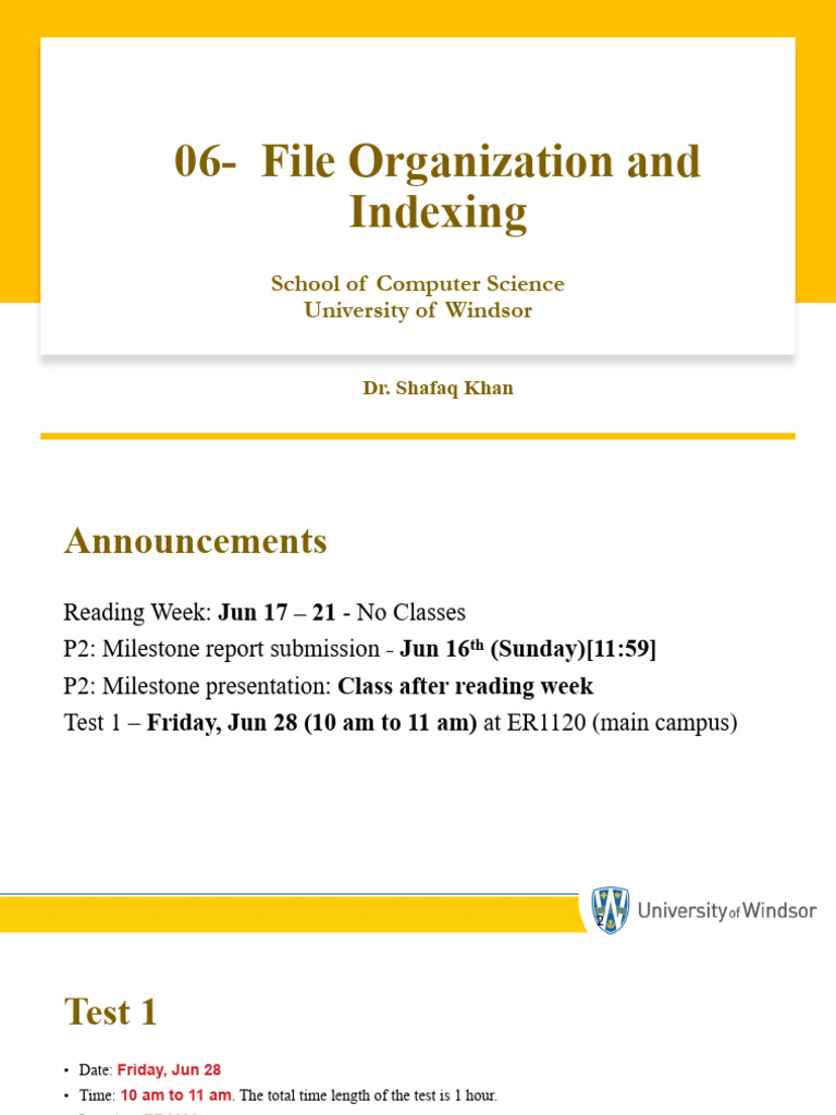 Lectures 06 Indexing | PDF