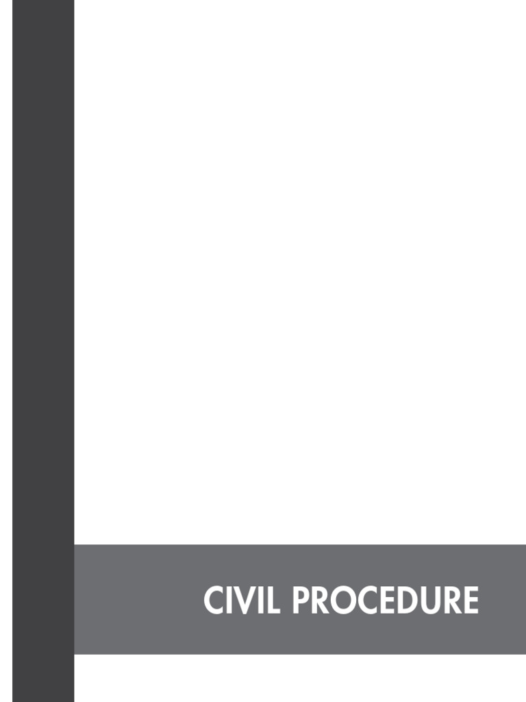 Civil Procedure Outline | PDF